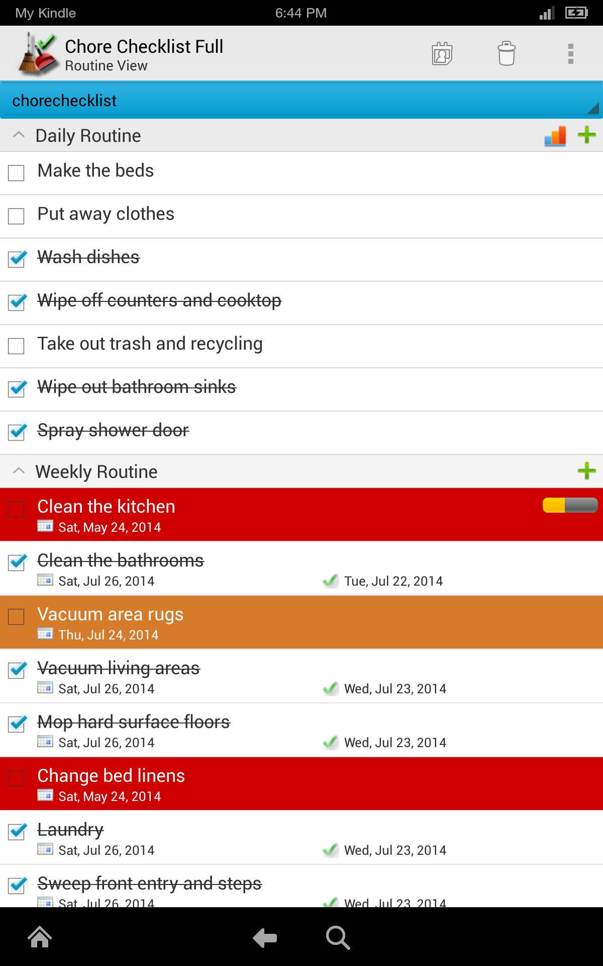 Chore Checklist - App on Amazon Appstore