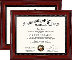 Amazon.com - GMFrames Solid Wood Diploma Degree Frame for 8.5x11 ...