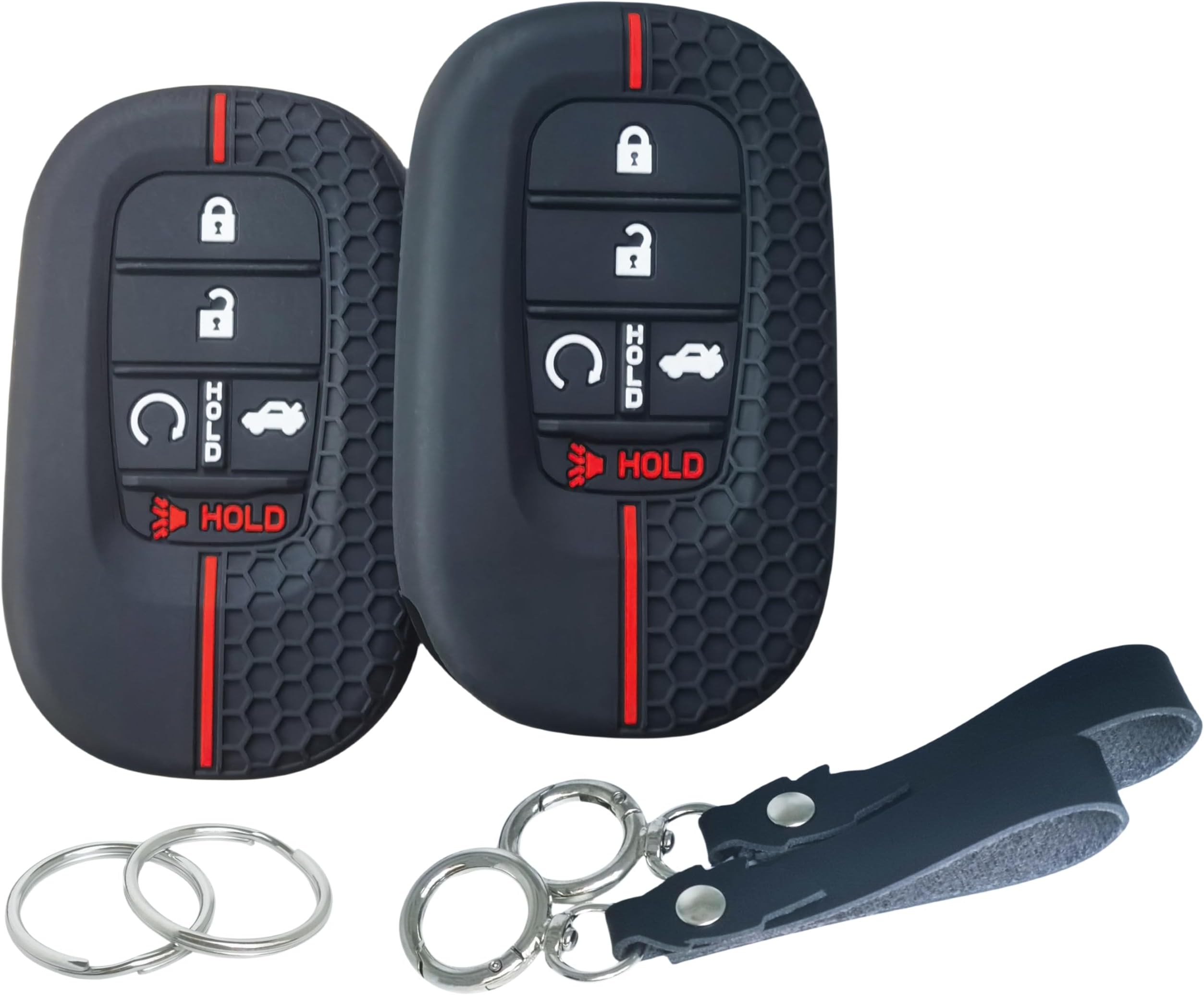 Amazon.com: REPROTECTING ABS Rubber Key Fob Cover Compatible with (5 ...