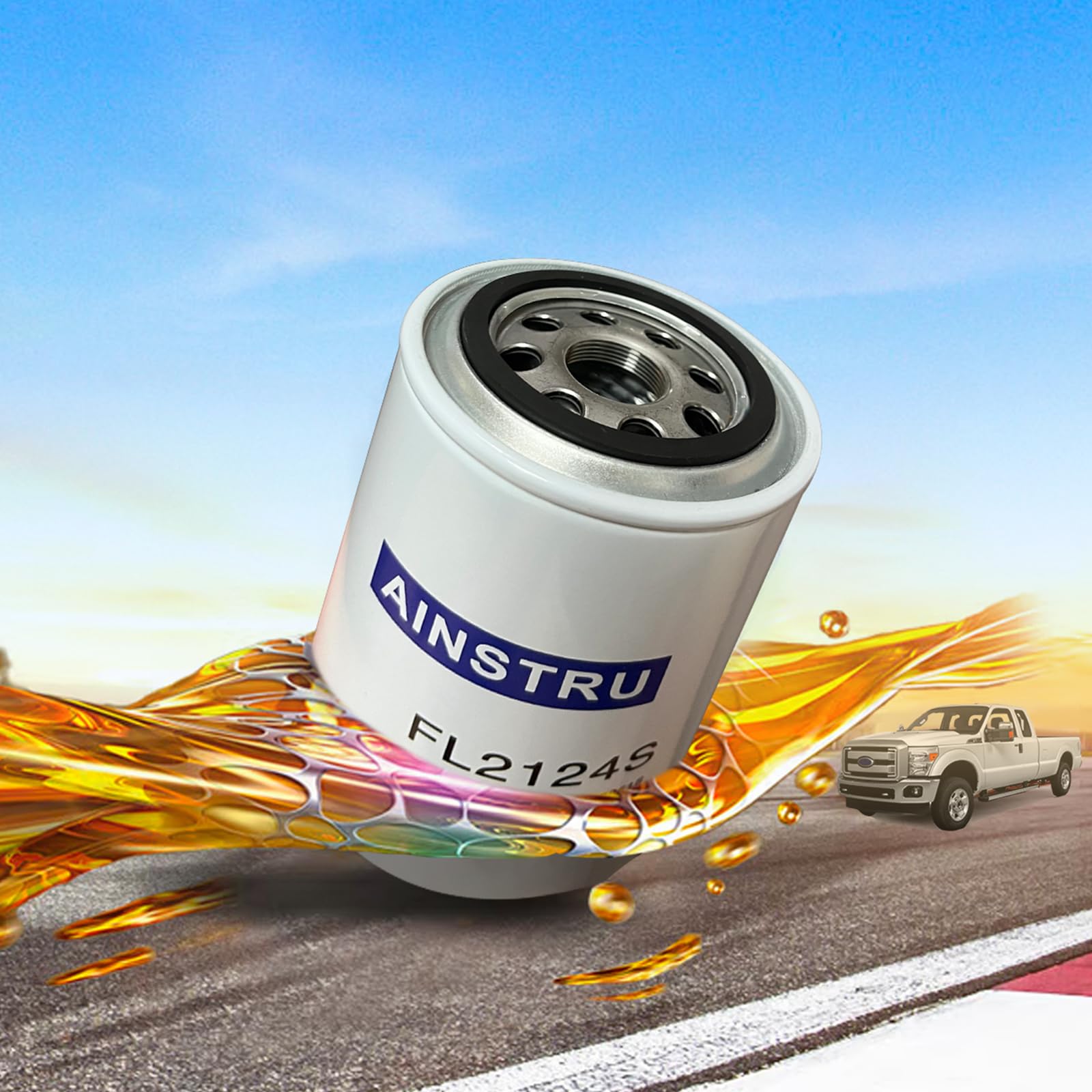 Amazon.com: Upgraded FL2051S FL2124S F-ord Motor Oil Filter 6.7 ...