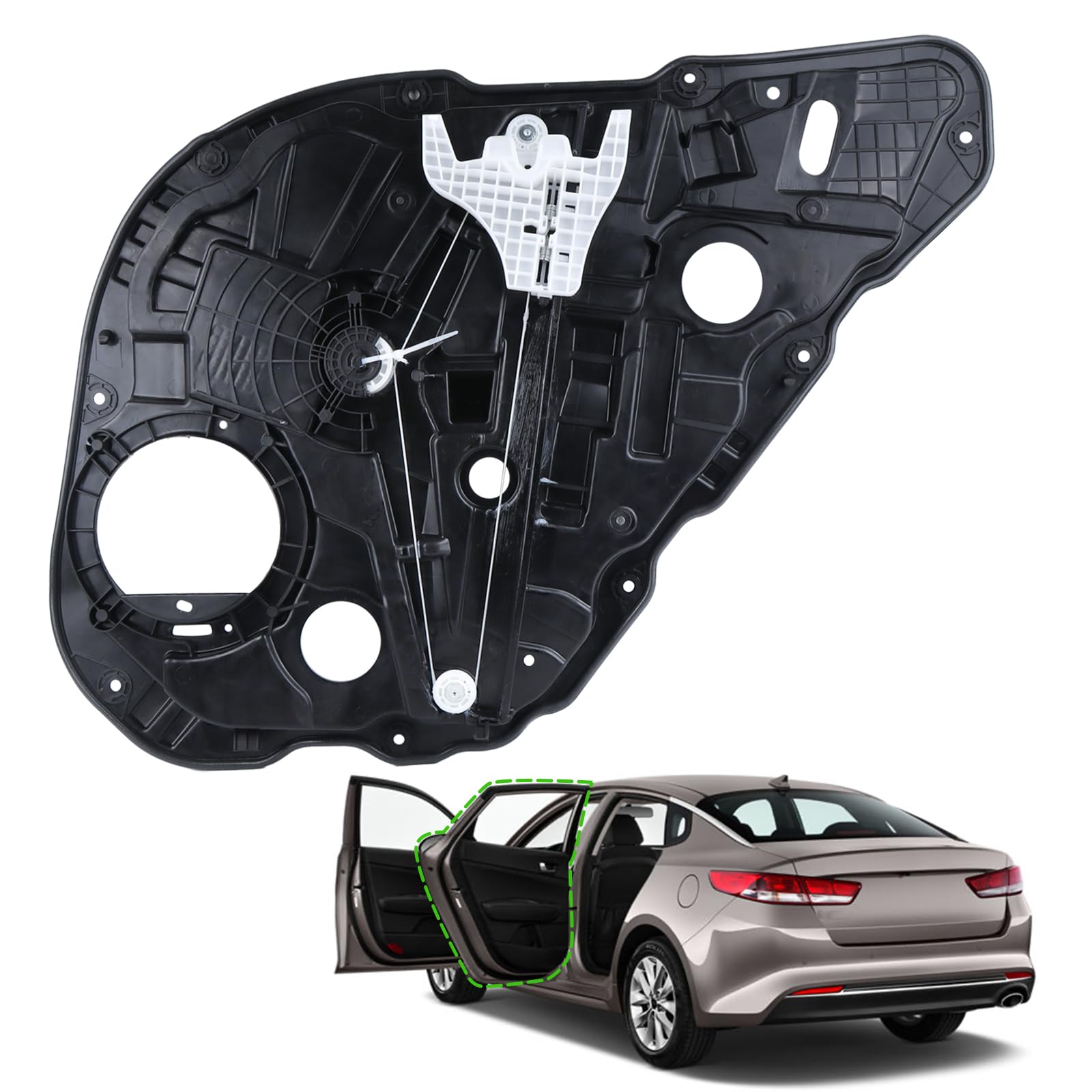 Amazon.com: Duolctrams Rear Left Driver Side Power Window Regulator ...