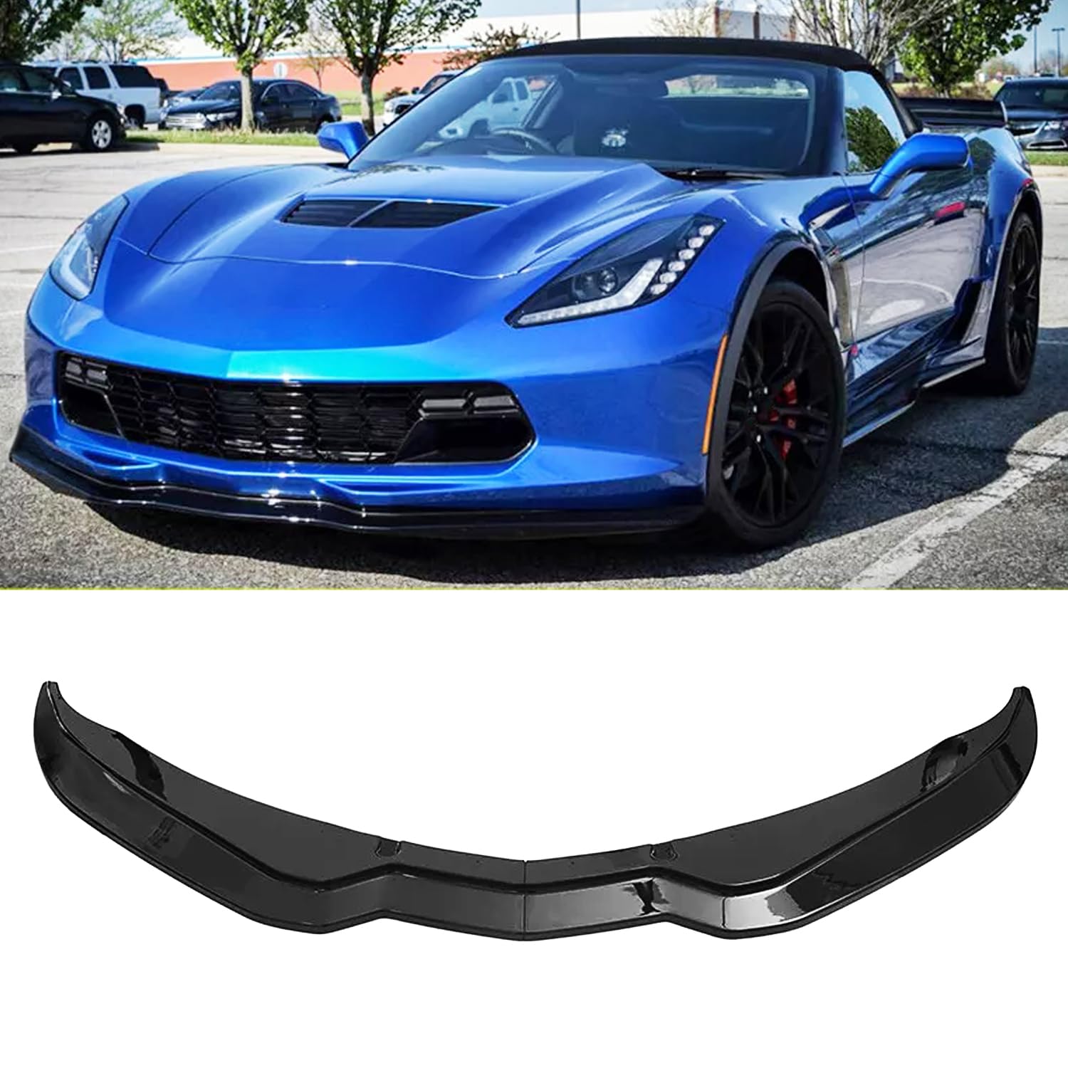 Amazon.com: Front Lip Compatibility with 2014-2019 Corvette C7 | Z06 ...