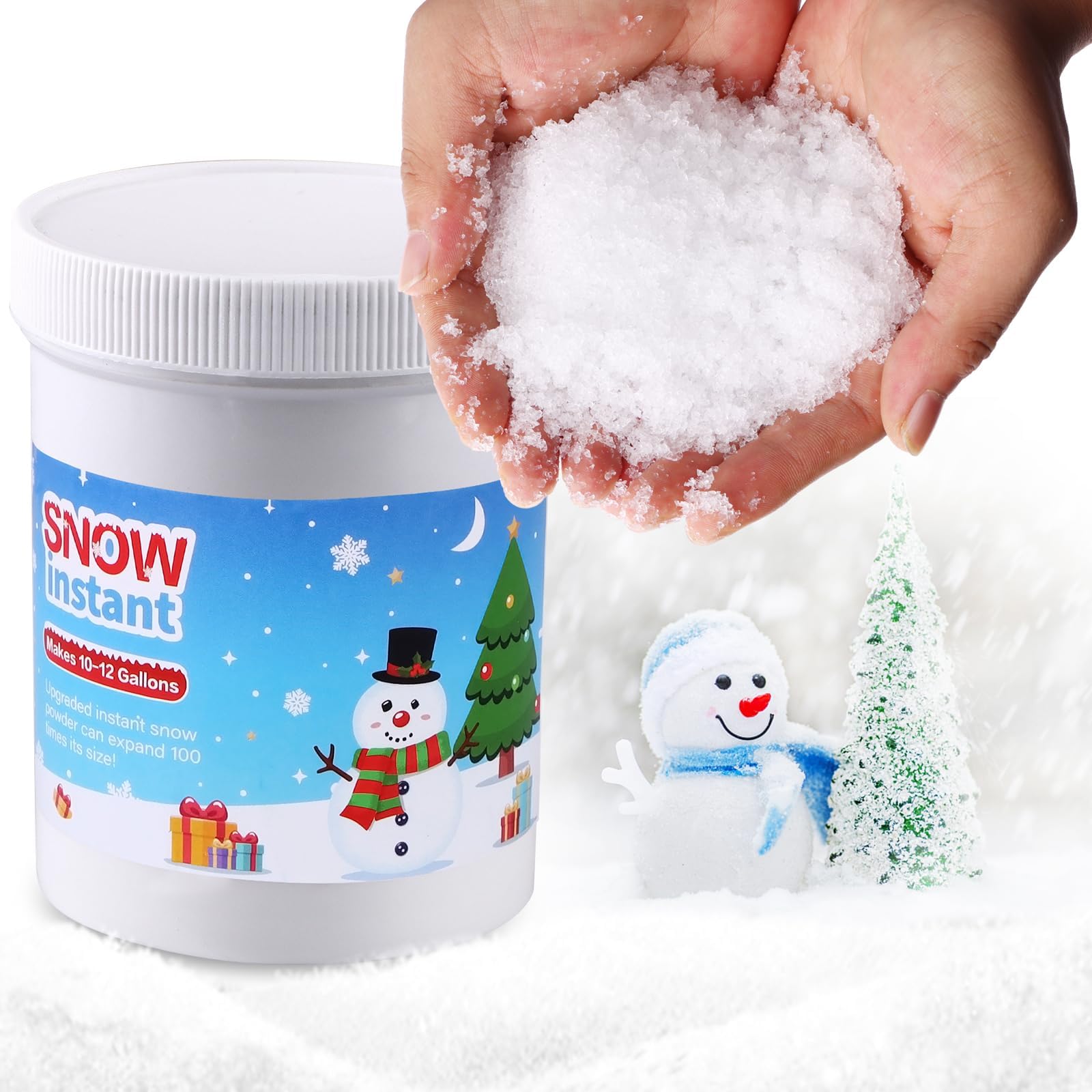 Amazon.com: Youdaju Instant Snow Fake Snow Powder Makes 12 Gallons of ...
