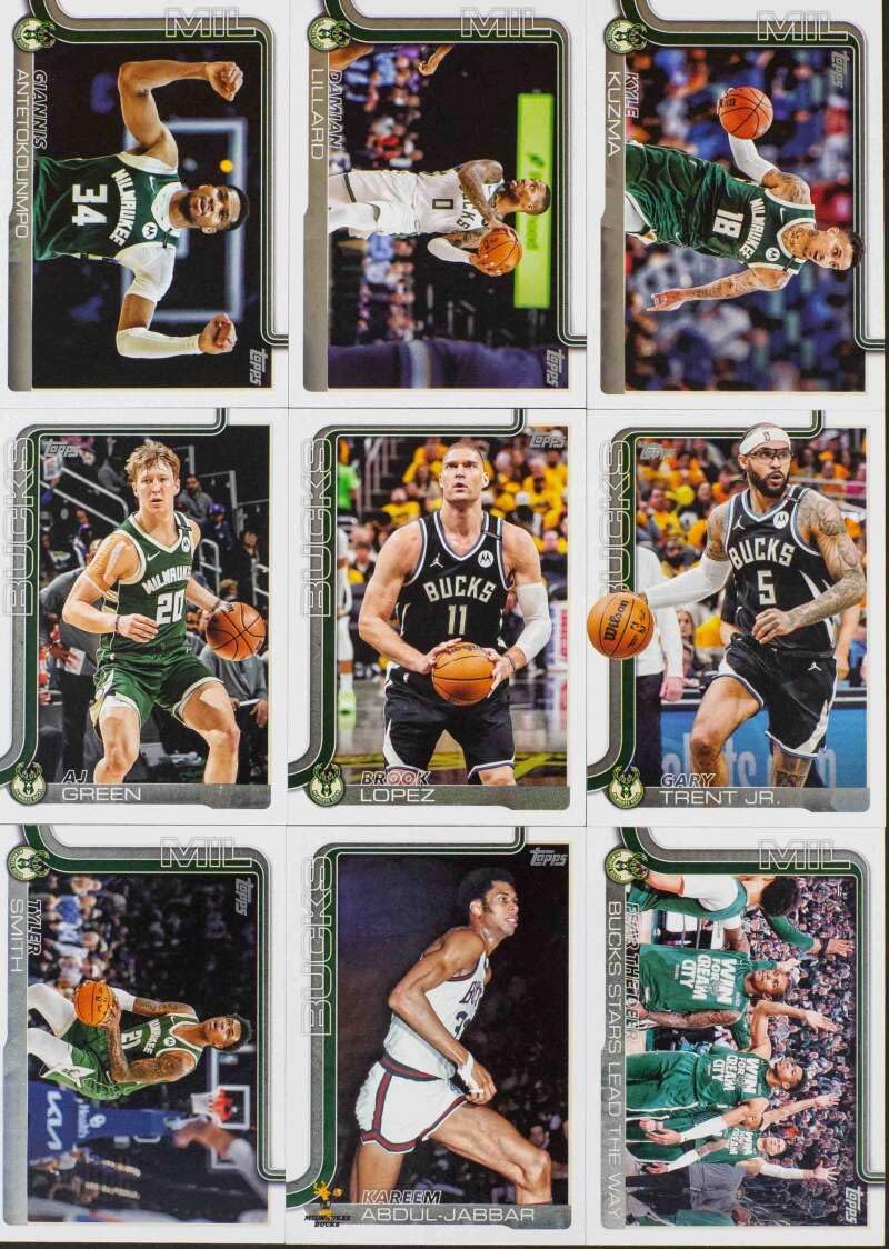 Amazon.com: 2025-26 Topps Veteran Team Sets Milwaukee Giannis ...