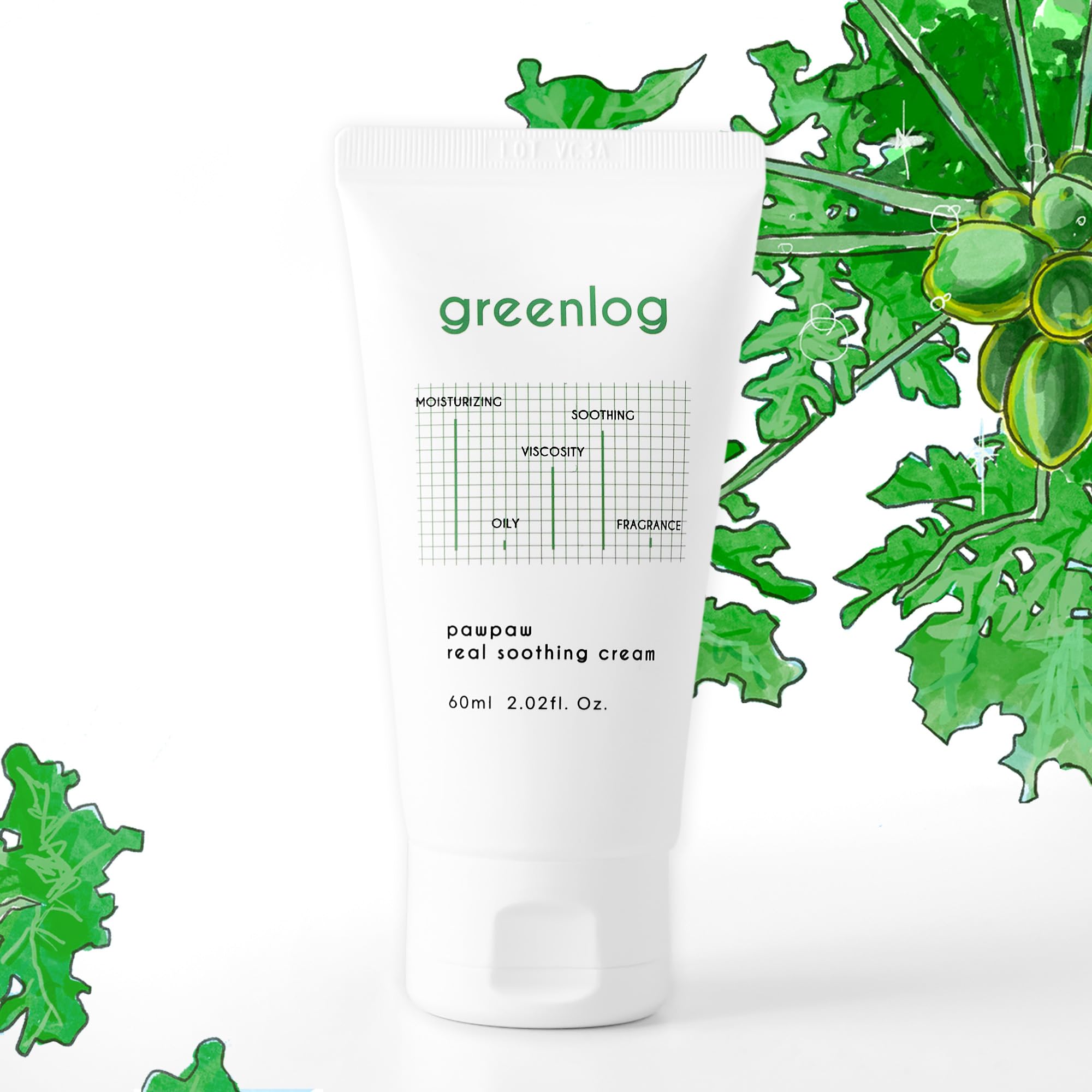 Amazon.com: GREENLOG Pawpaw Real Soothing Cream, Oil-Free, Non-Greasy ...