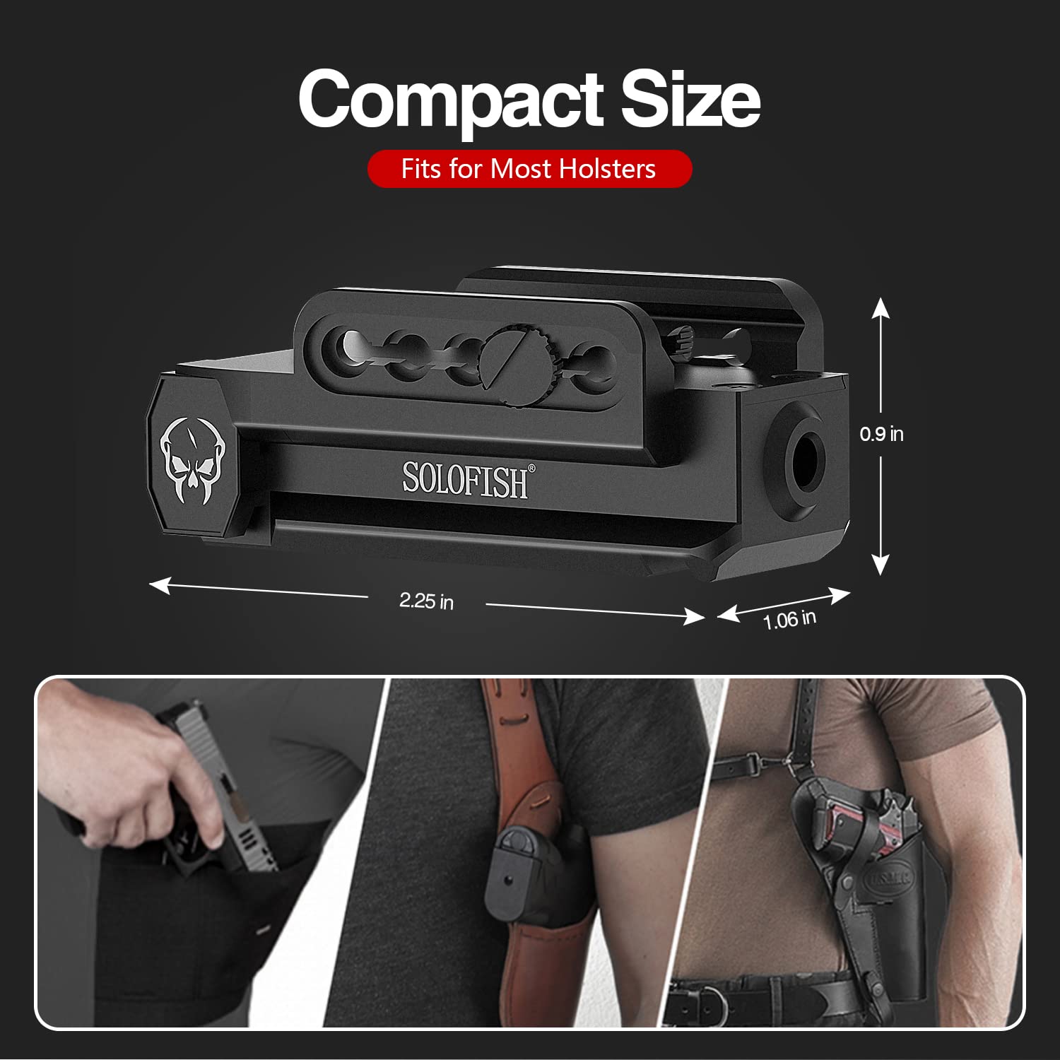 Snapklik.com : SOLOFISH Low Profile Beams For Guns, Magnetic ...
