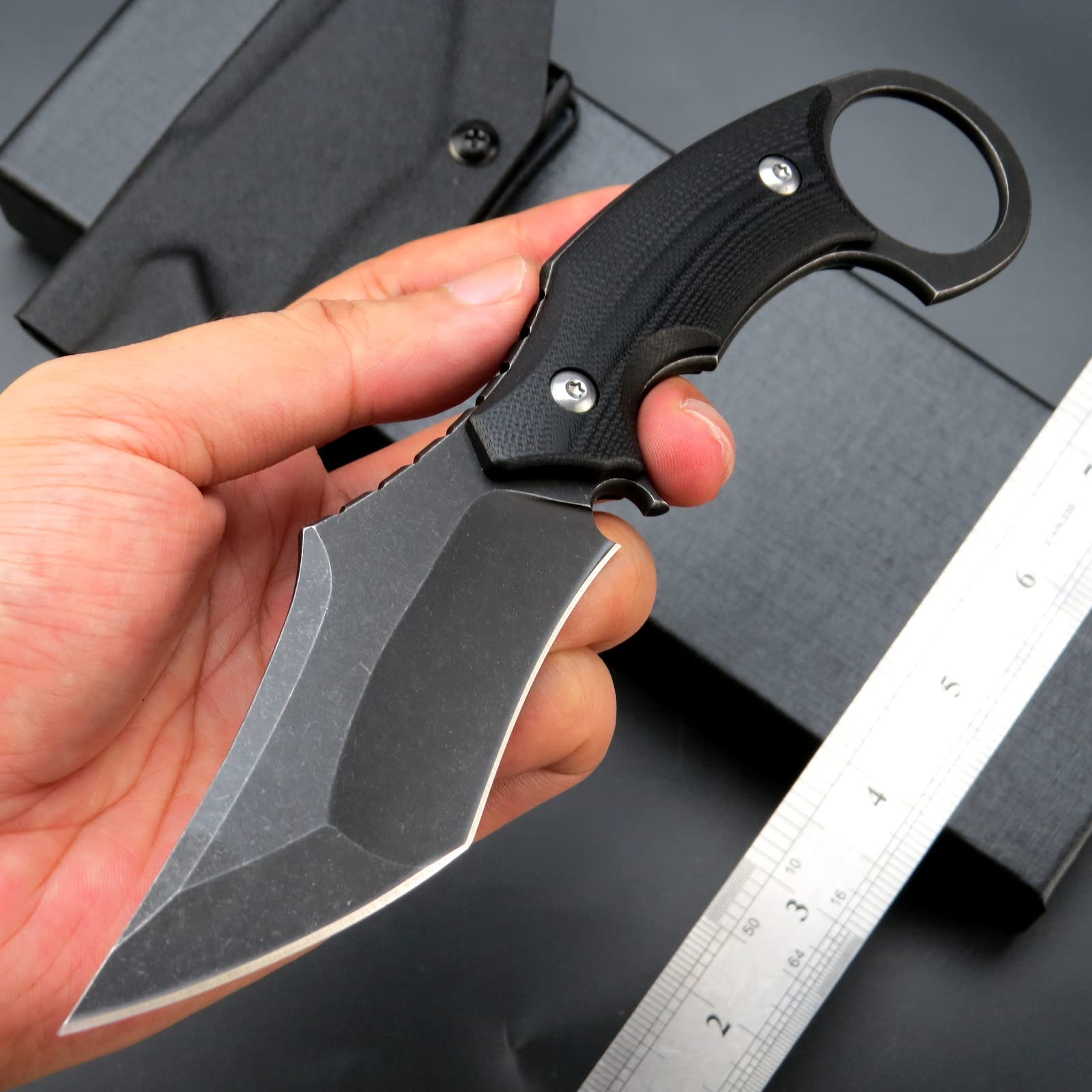 Snapklik.com : Ccanku C1117 Fixed Blade Knife,D2 Steel Blade +G10 ...