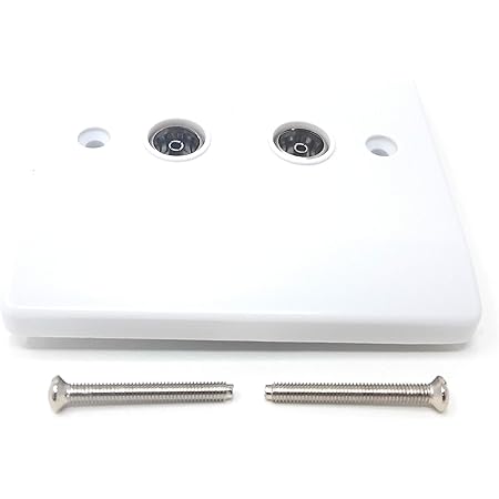 MainCore TV Aerial, FM, DAB Radion Socket Faceplate Outlet Plate for ...