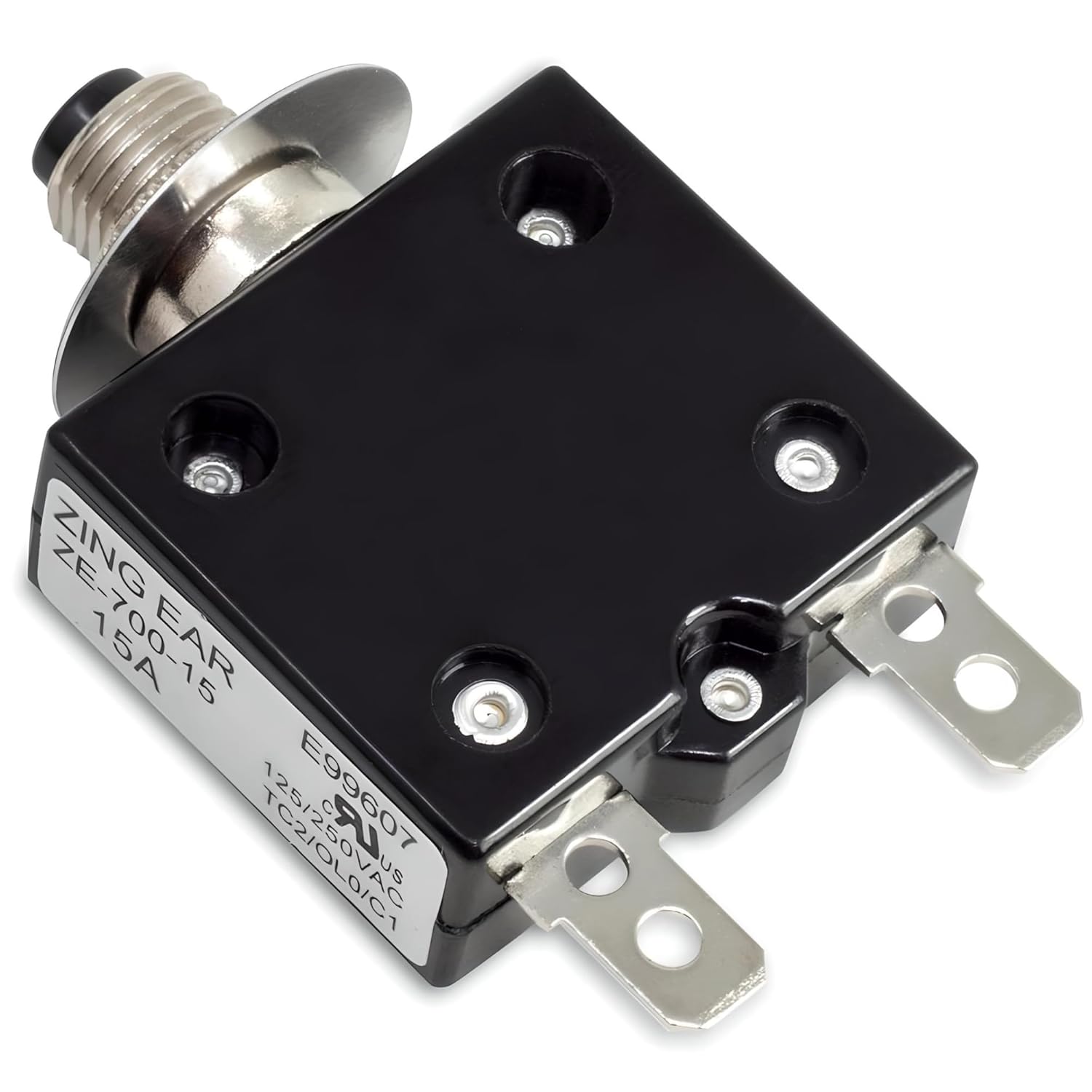 CeilingFanSwitch Zing Ear ZE-700-15 E99607 Push Button Circuit Breaker ...