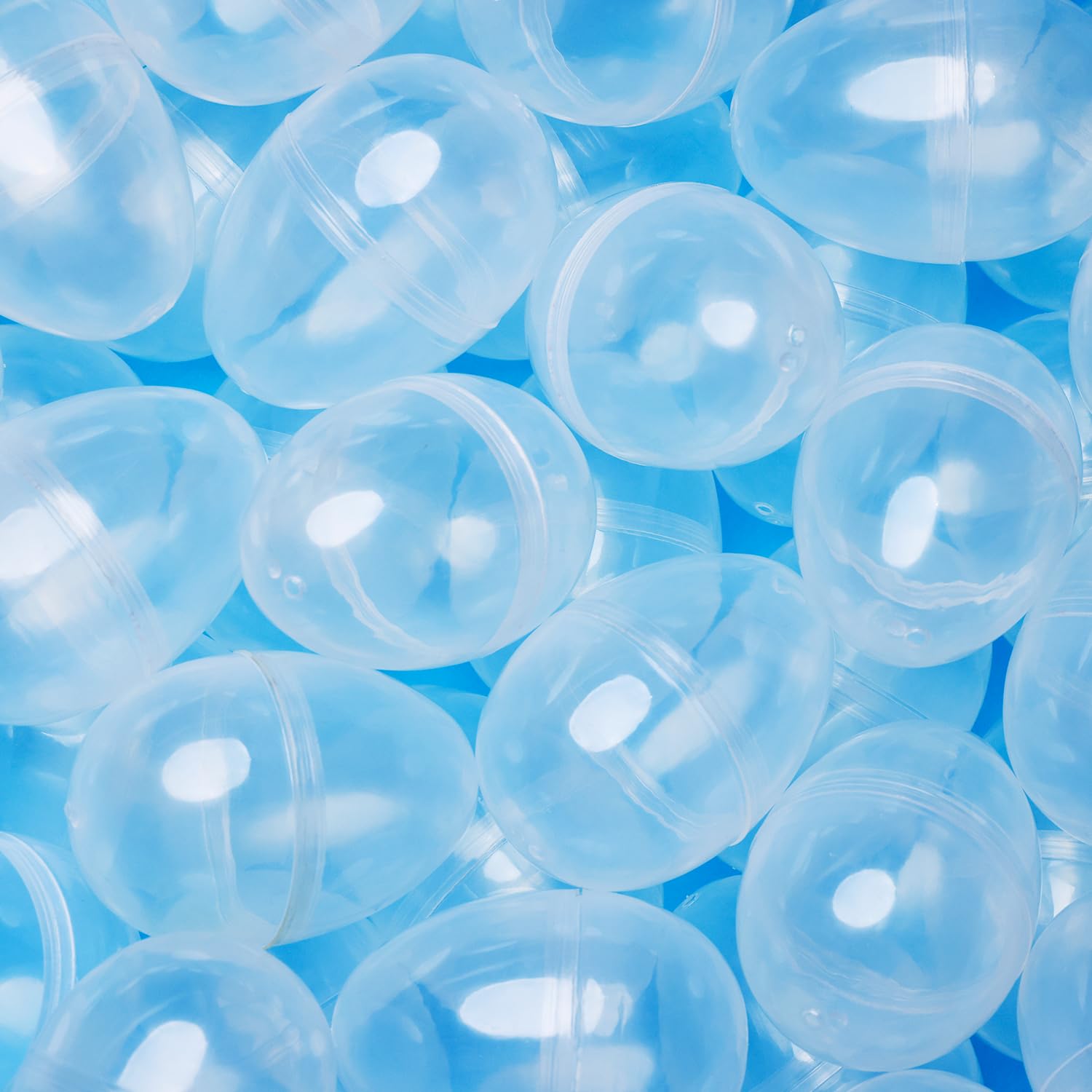 Amazon.com: Easter Eggs 3” - Clear Fillable Easter Eggs – 12ct - Easter ...