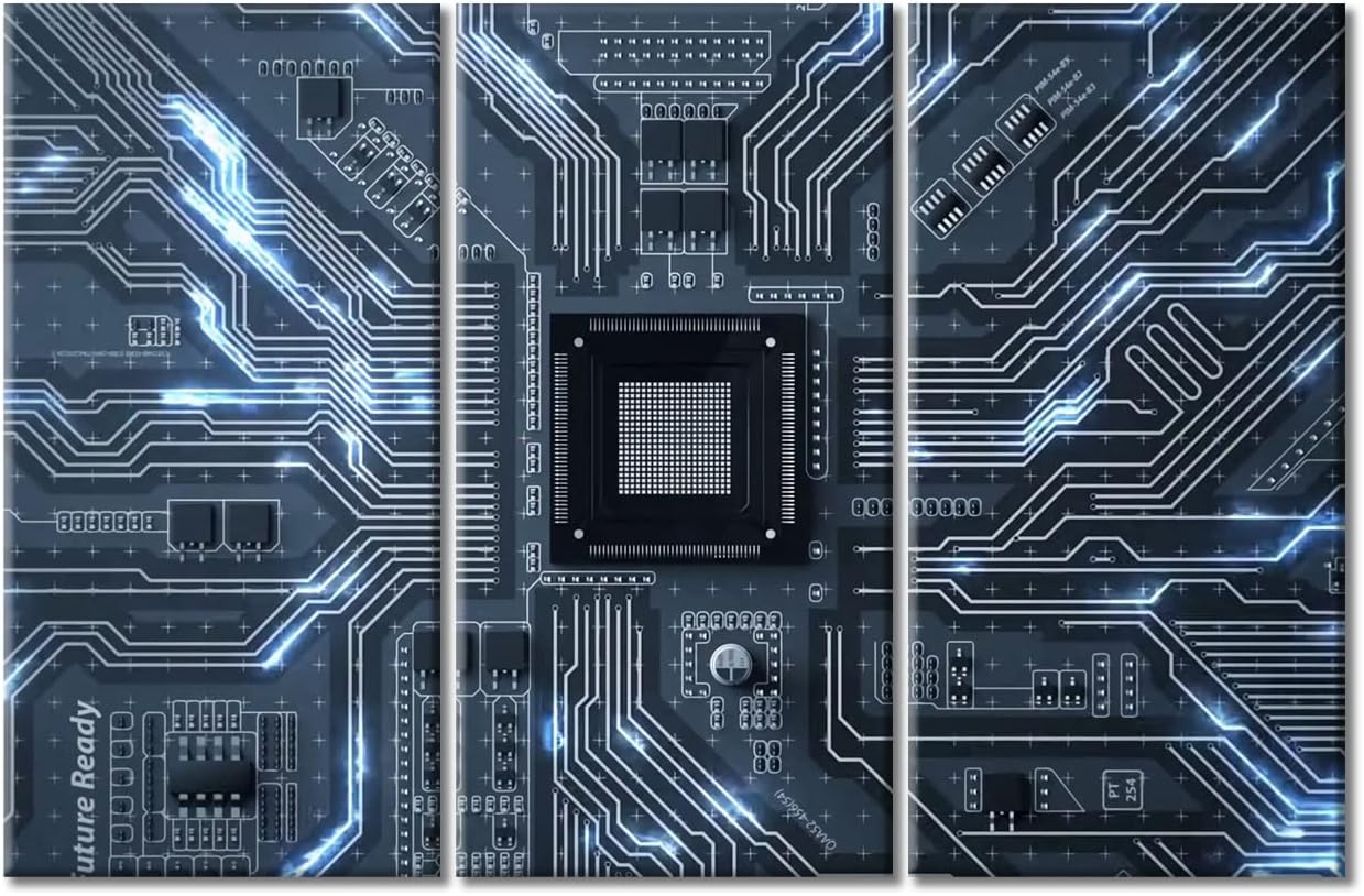 Amazon.com: TUMOVO 3 Piece Motherboard Digital Chip Black and White ...