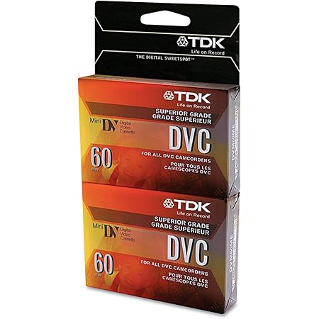 Amazon.com: 60-Minute Mini DVC Tapes (2 Pack) : Electronics