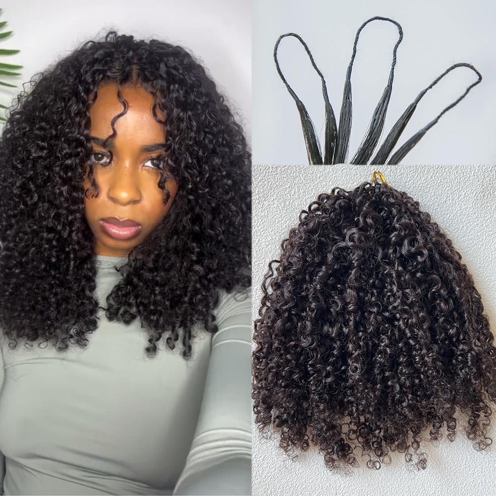Amazon.com : Knotless Pre Separated Human Hair Crochet Extensions for ...
