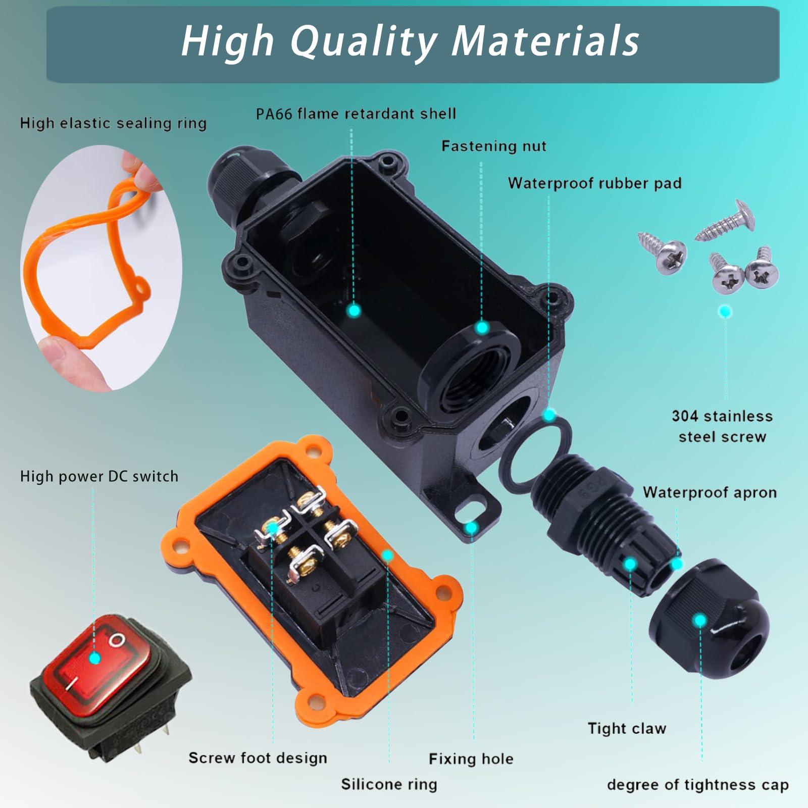 Snapklik.com : KarlKers IP67 Waterproof Inline Cord Switch, Outdoor ON ...