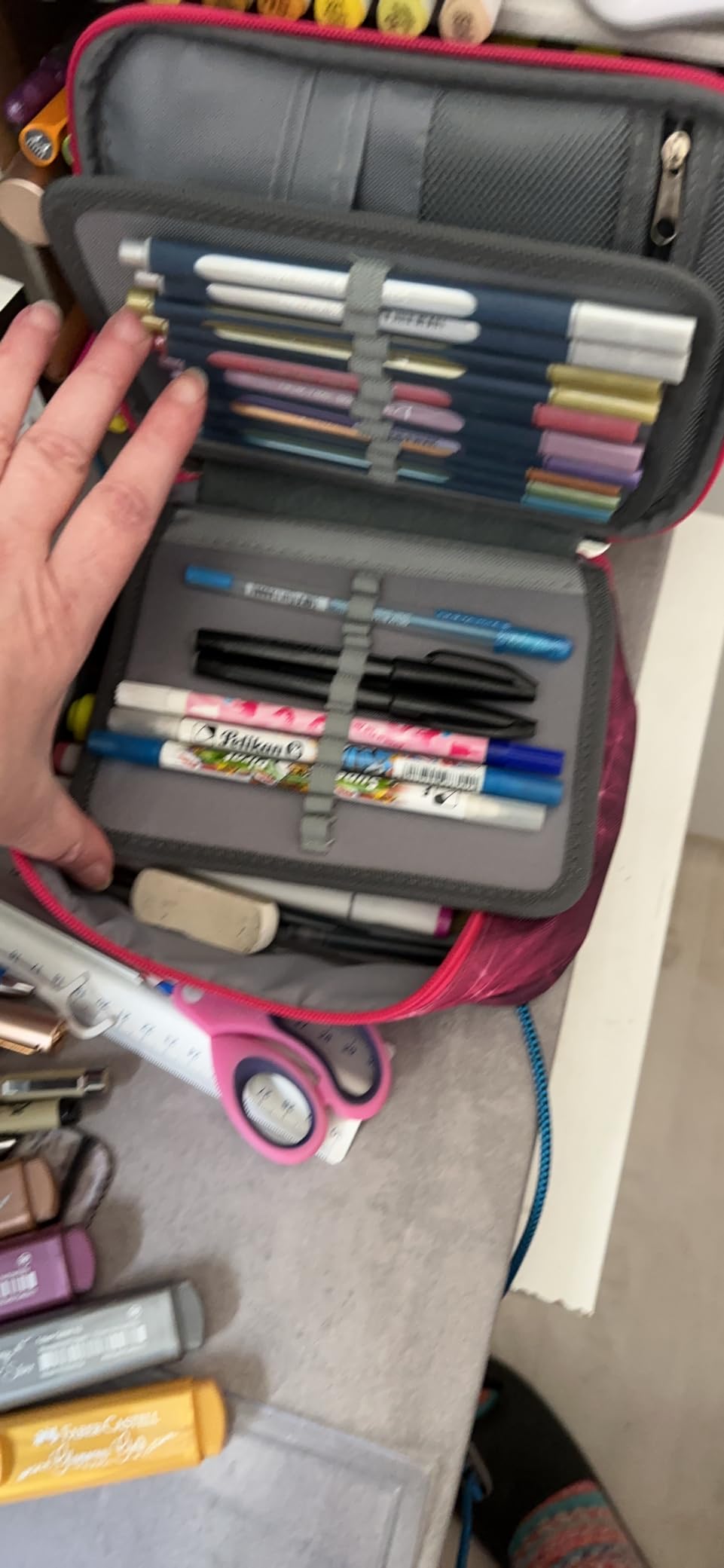 Federmäppchen Große,72 Slots Federmappe, 23x17x7cm Erwachsene ...