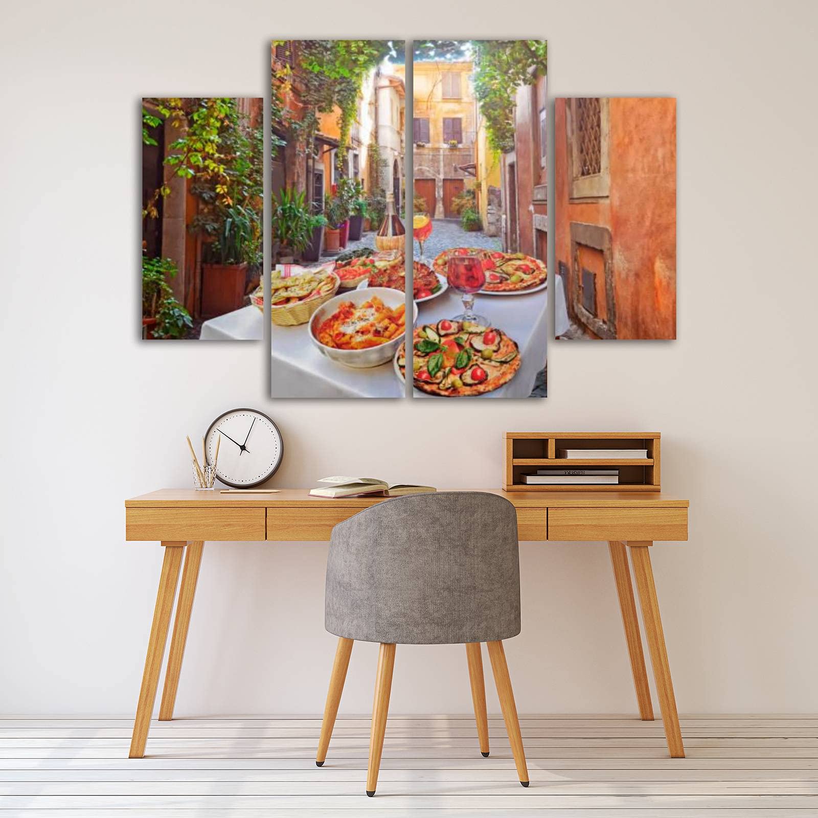 cheap wholesalers 14 Pizza painting, pizzeria decor, canvas wall art ...