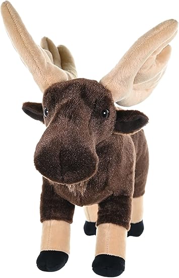 Amazon.com: Wild Republic Moose Plush, Stuffed Animal, Plush Toy, Gifts ...