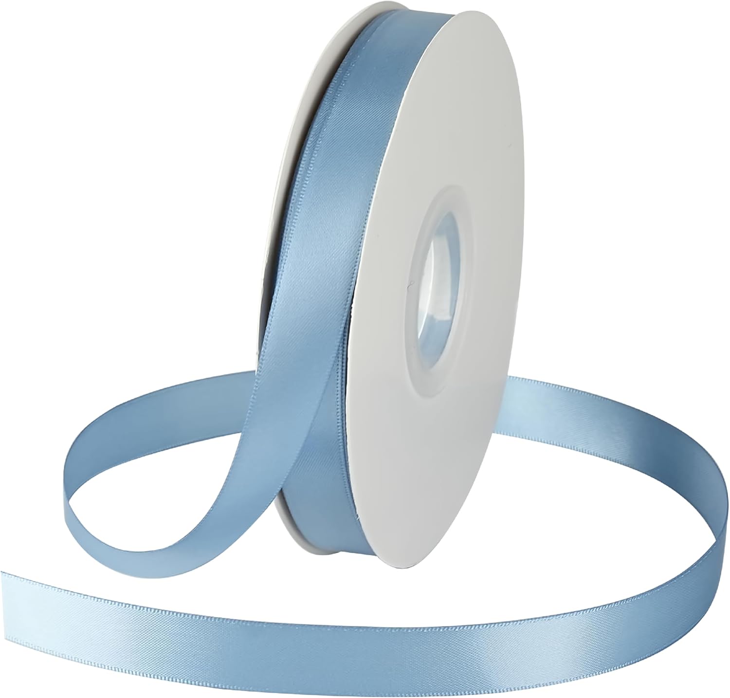 Amazon.com: DINDOSAL Dusty Blue Satin Ribbon 5/8 Inch French Blue ...