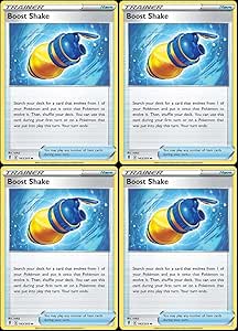 Amazon.com: Boost Shake 142/203 - X4 Pokémon Trainer Card Set ...