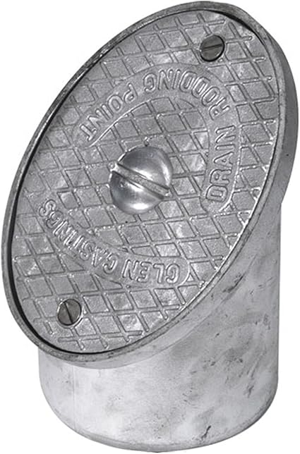 Aluminium Oval Drain Rodding Eye Point 110mm : Amazon.co.uk: DIY & Tools