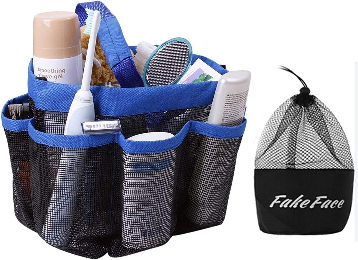 Amazon.com: Quick Drying Mesh Caddy Organizer 8 Pockets Hanging Shower ...