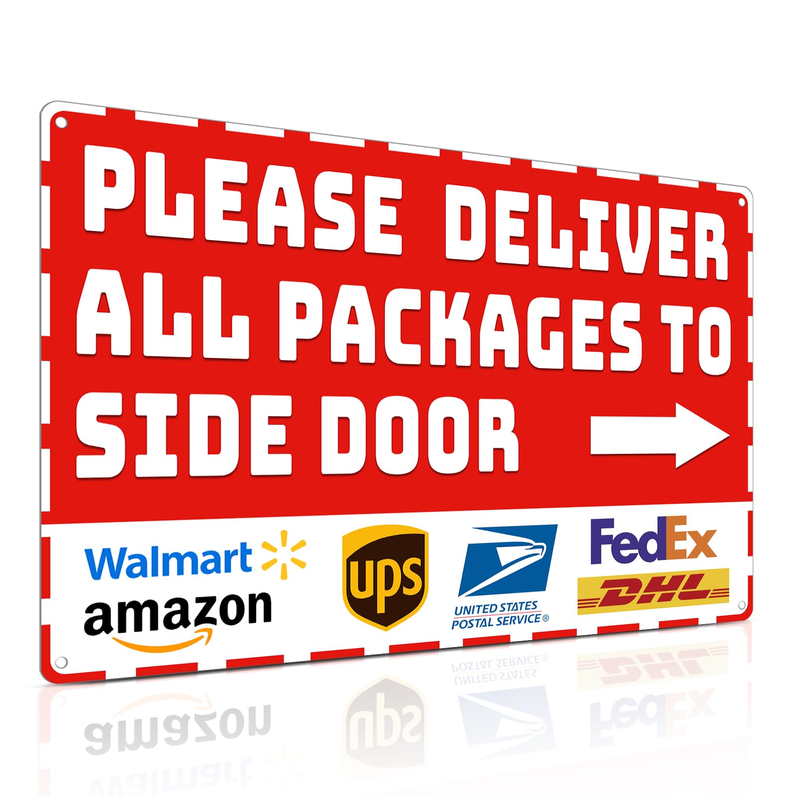 Amazon.com : Piemow Package Delivery Metal Sign, Please Deliver All ...