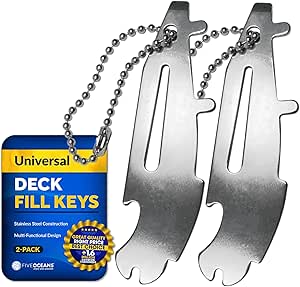 Five Oceans Universal Boat Multi-Tool - Stainless Steel Boat Gas Cap ...