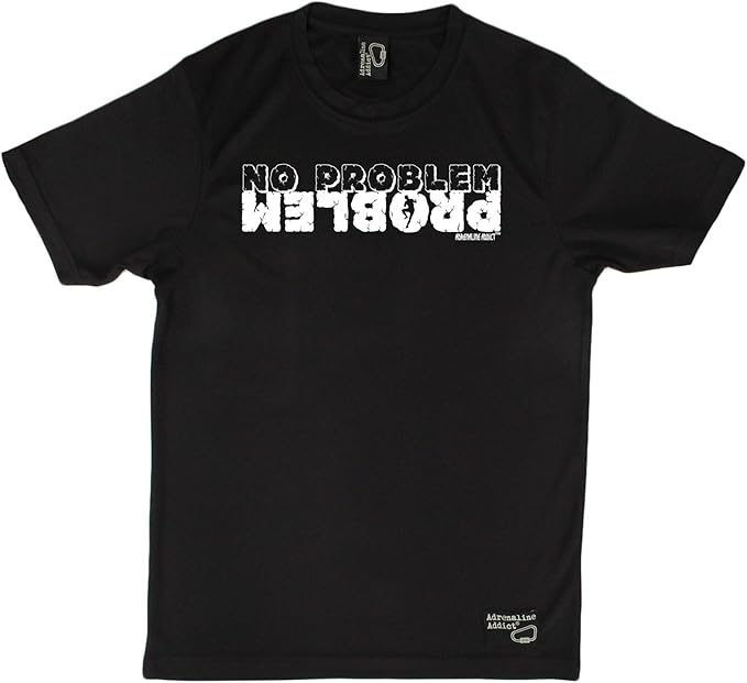 Men's - No Problem - Premium Dry Fit Breathable Sports T-Shirt : Amazon ...
