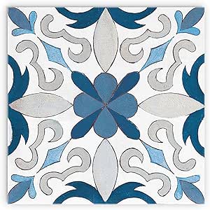 Amazon.com : Gypsy Wall Tile 14 Blue Gray, JoyRide Home Décor Wood ...