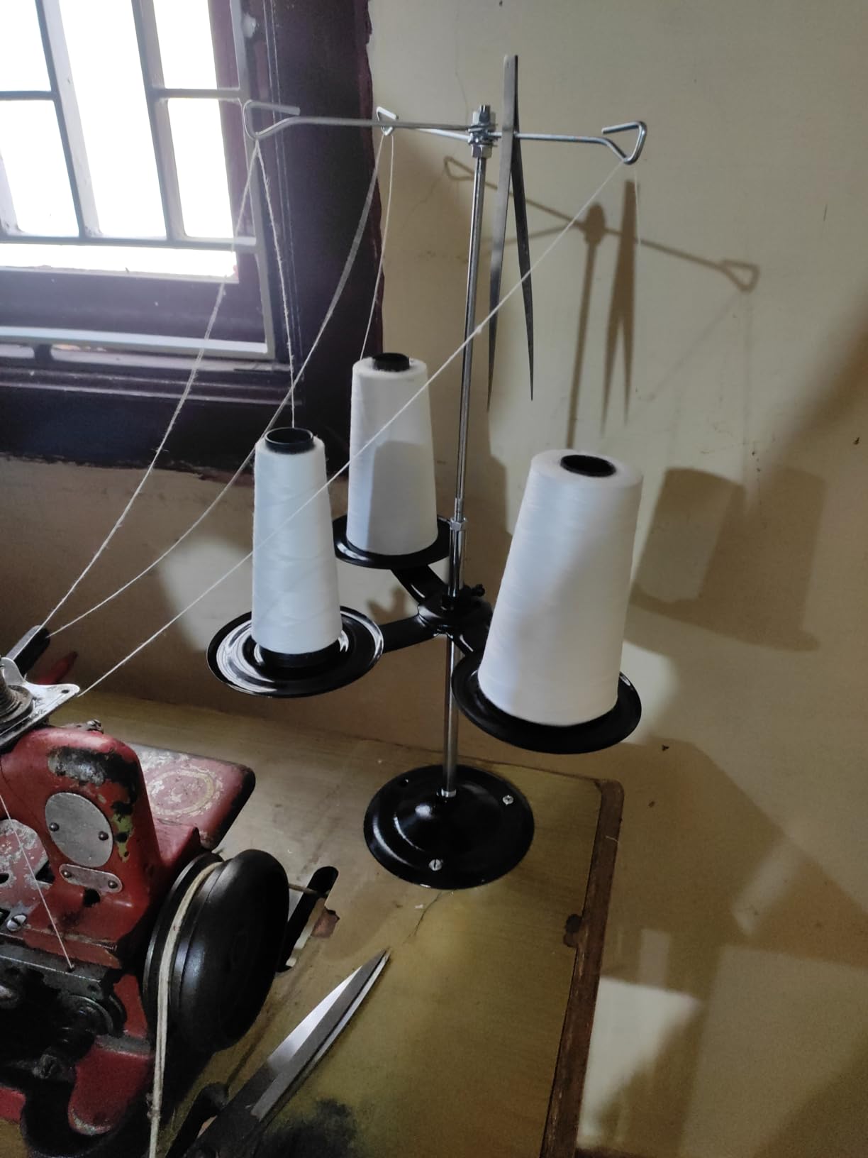 Overlock Machine 3 Thread Stand (Interlock Machine) : Amazon.in: Home ...