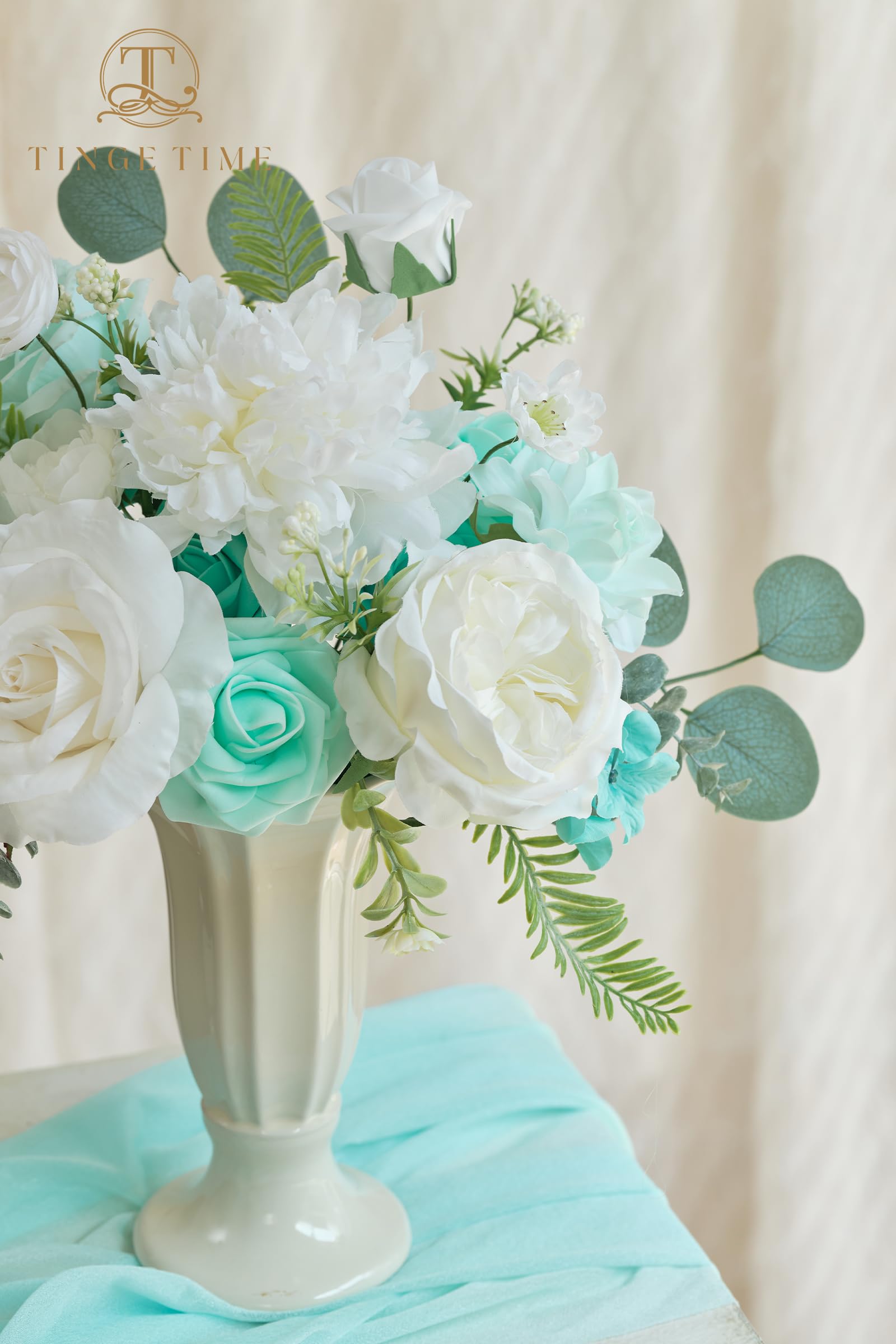 Turquoise Wedding Flowers For Centerpieces Amazon.com: BLOSMON Flower