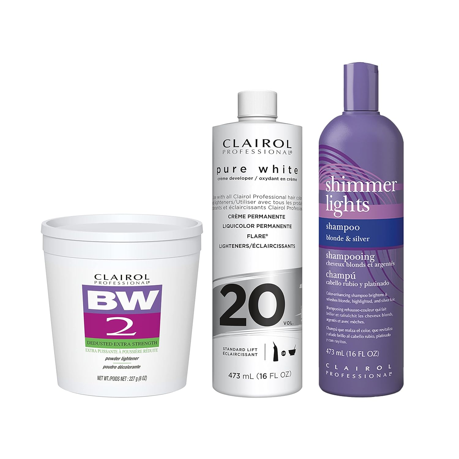Amazon.com: Clairol Professional Ultimate Blonding Routine Best Sellers *Bundle | BW2 Lightener ...