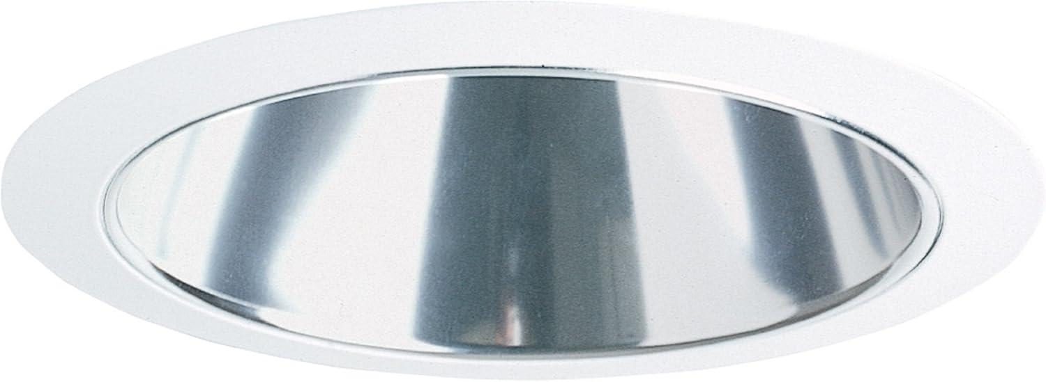 Juno 663C-WH 6-Inch Double Wash Recessed Lighting Trim, Clear Alzak ...