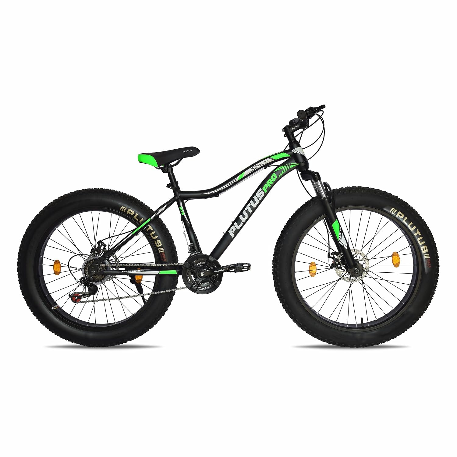 Buy PLUTUS Super Fat Bike for Men, Women with 21 Gears - Premium 26 ...