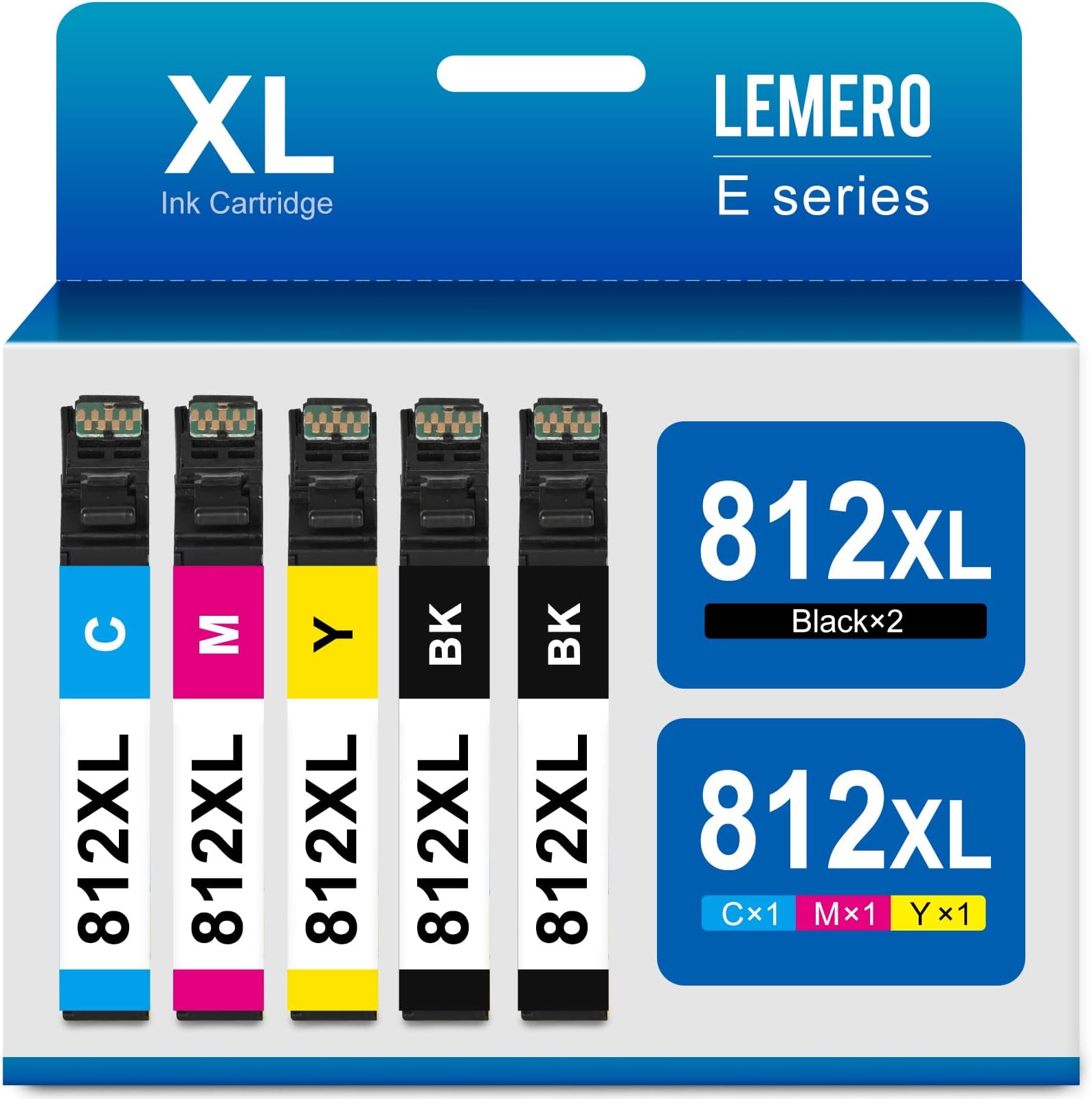 Amazon.com: UPRIIN Compatible for 812XL Ink Cartridges Combo Pack ...