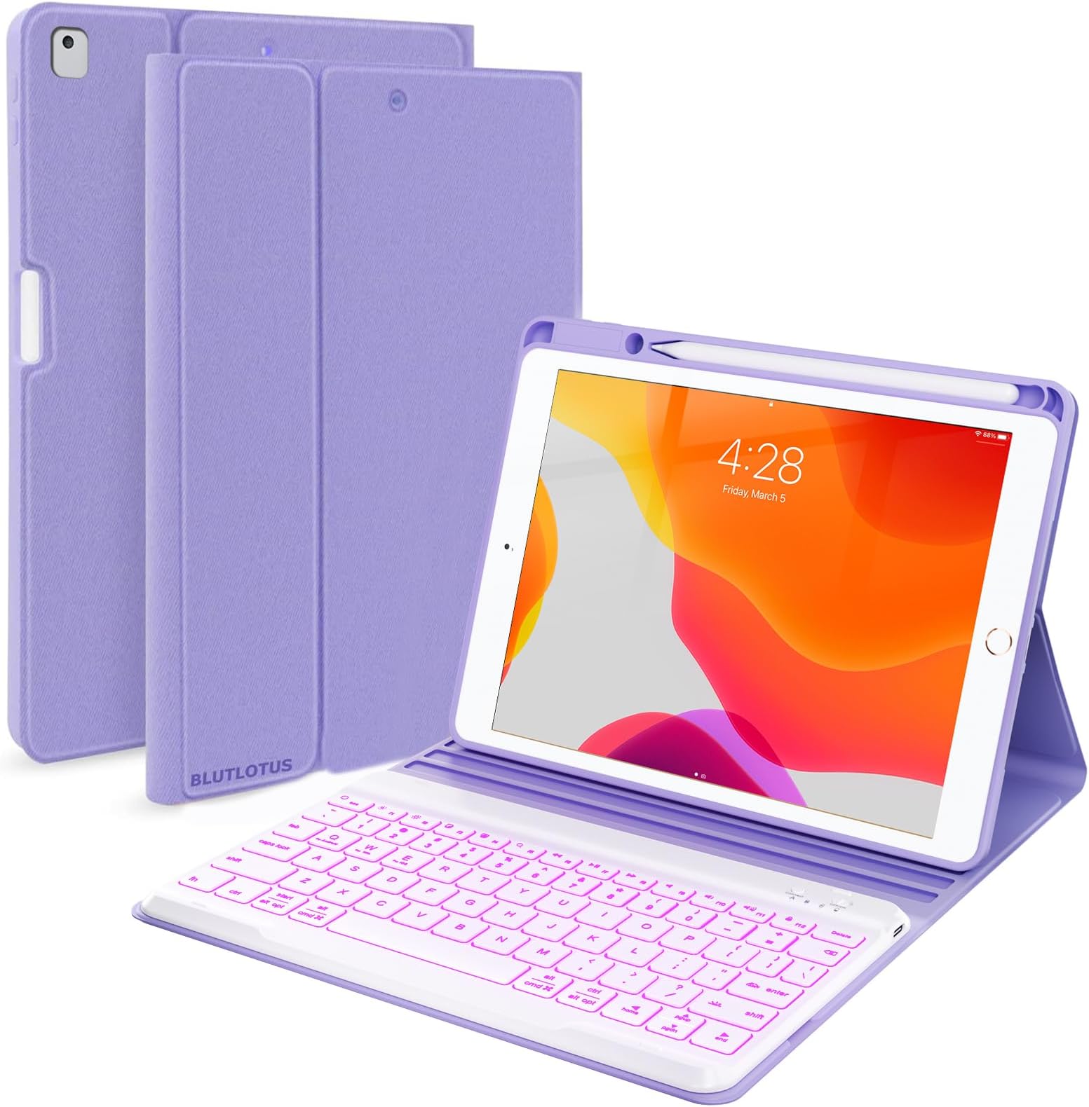 Keyboard Case for iPad 9th/8th/7th Generation 10.2 inch 2021/2020/2019 ...