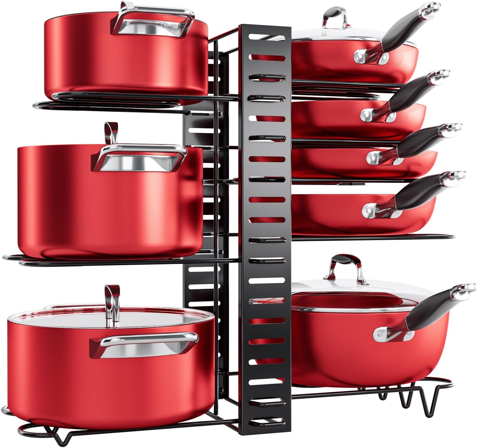 Amazon.com: MUDEELA 8-Tier Kitchen Organizers and Storage Pot Racks and ...