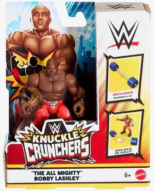 Amazon.com: WWE Knuckles Crunchers 10 cm Figure Bobby Lashley ...