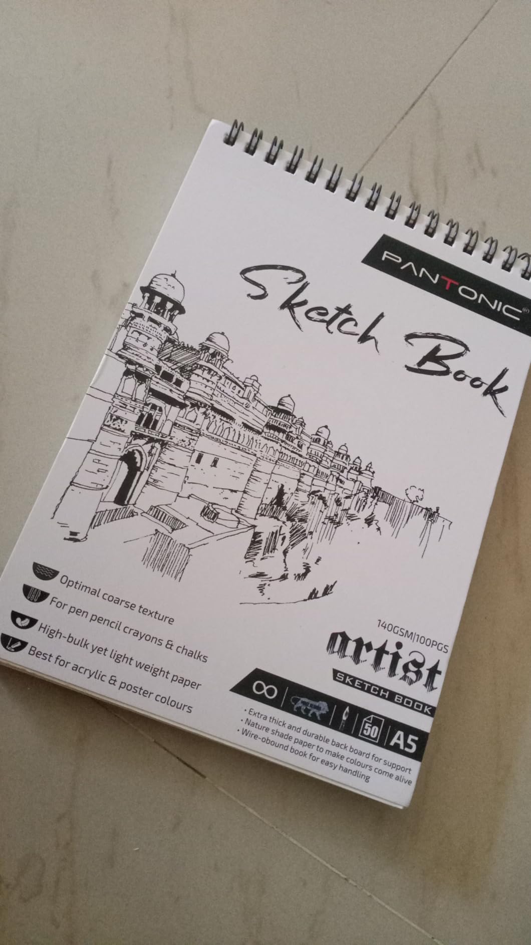 VARIETY CANVAS 50 Sheet A5 Sketchbook Set | Top Spiral-Bound Sketchpad ...
