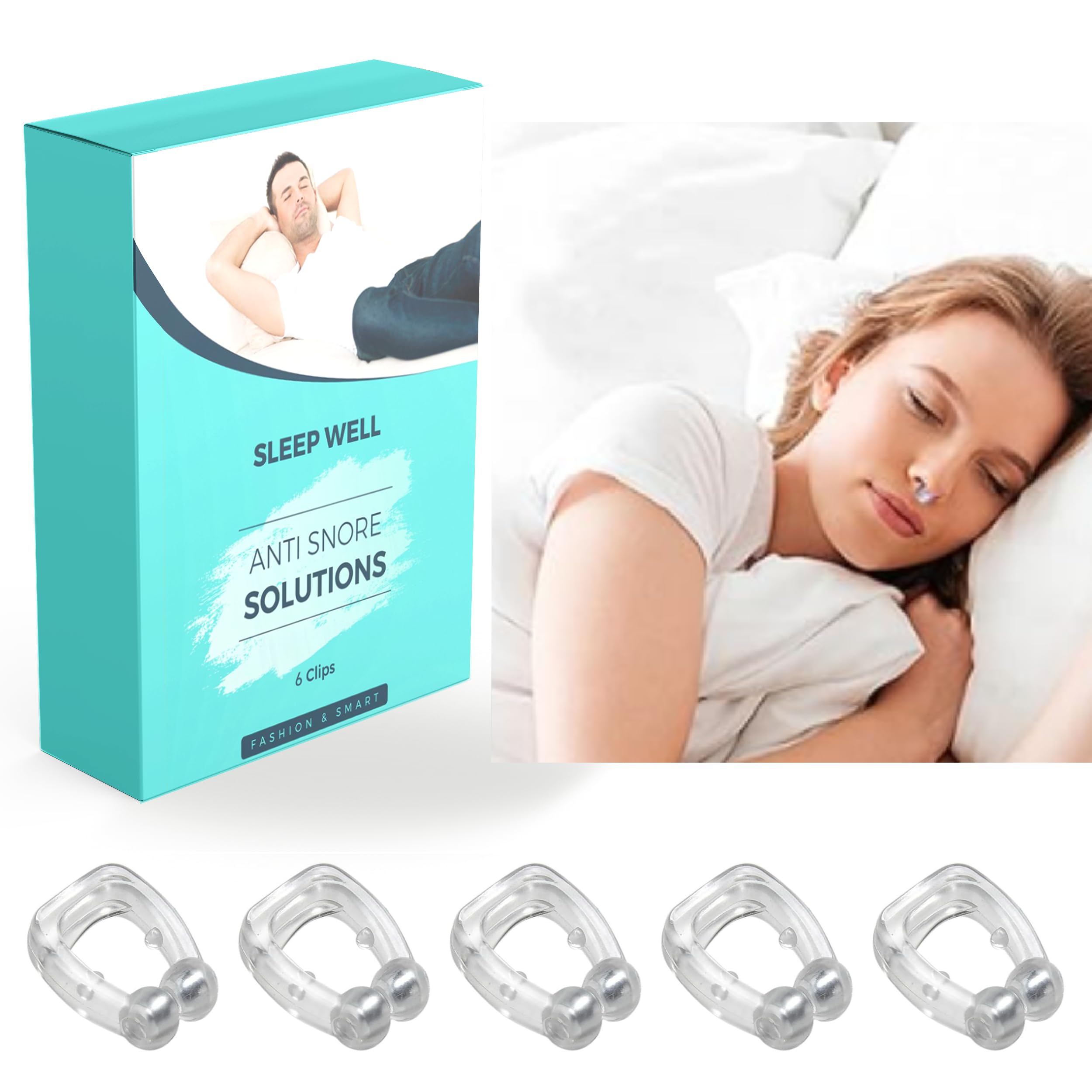 Amazon.com: Anti-Snore Devices | Comfortable Silicone Nose Clip for ...