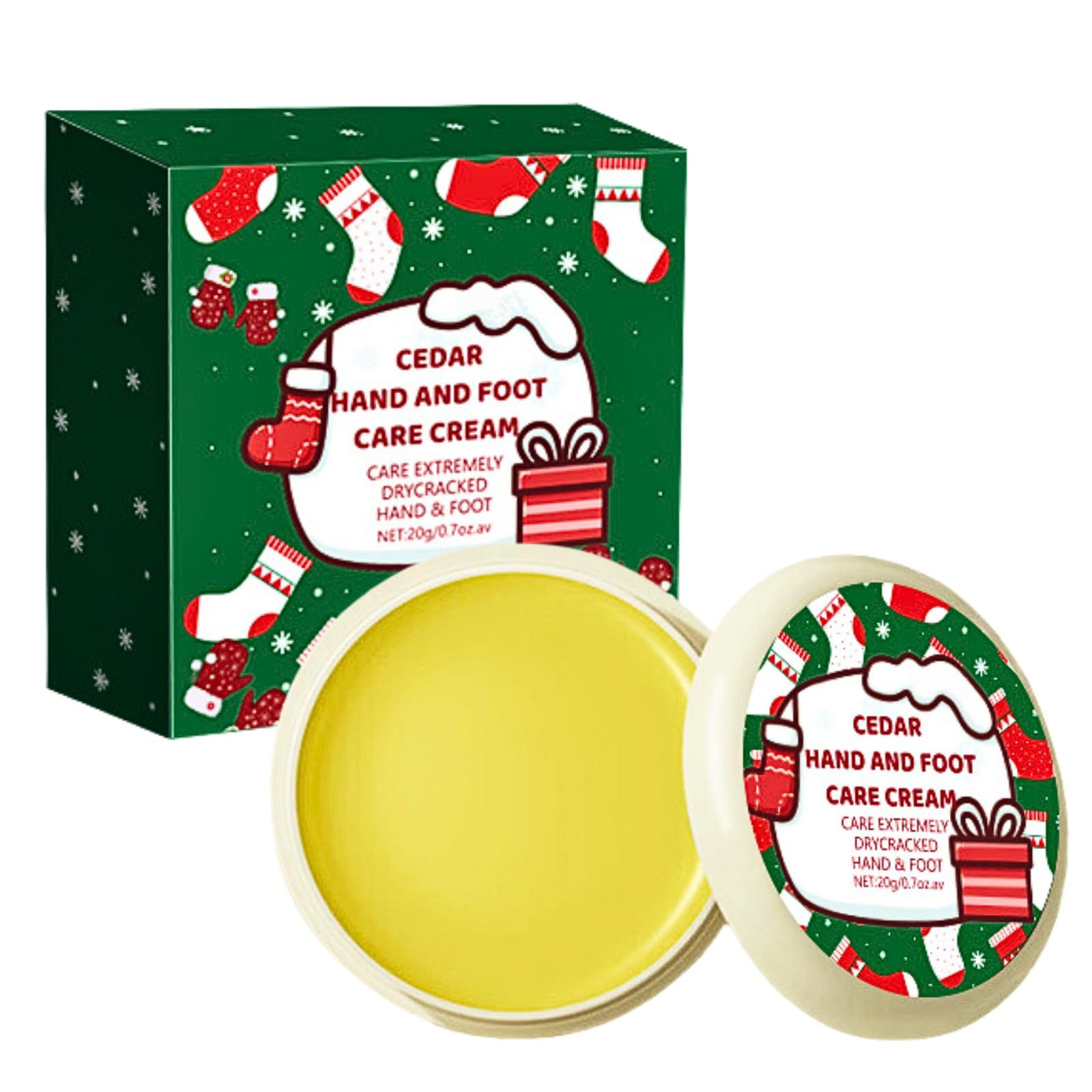 Christmas Hand Cream Gift Set, Hand & Foot Cream for Cracked Heels and ...