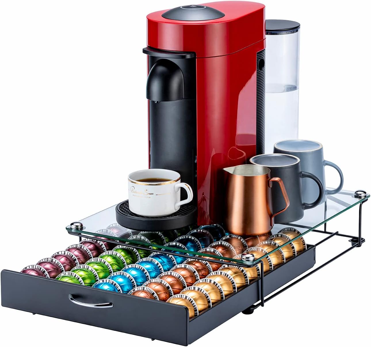 FlagShip Support de dosettes pour Nespresso Vertuo - Organiseur de ...