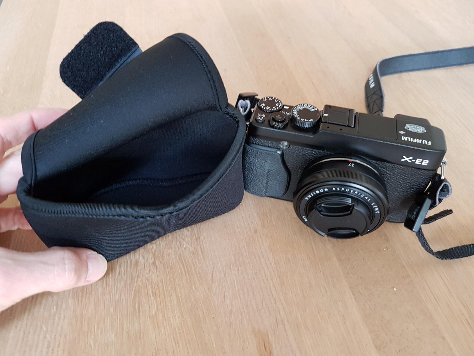 JJC Ultra Light Neoprene Black Camera Case for A6600/A6500/A6400/A6300/A6100/A6000 with 16-50mm ...