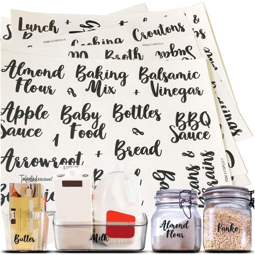 Buy Talented Kitchen 155 Cursive Pantry & Fridge Labels – Supplementary ...