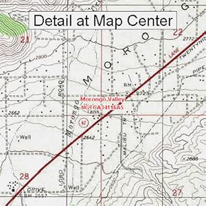 Amazon.com : USGS Topographic Quadrangle Map - Morongo Valley ...