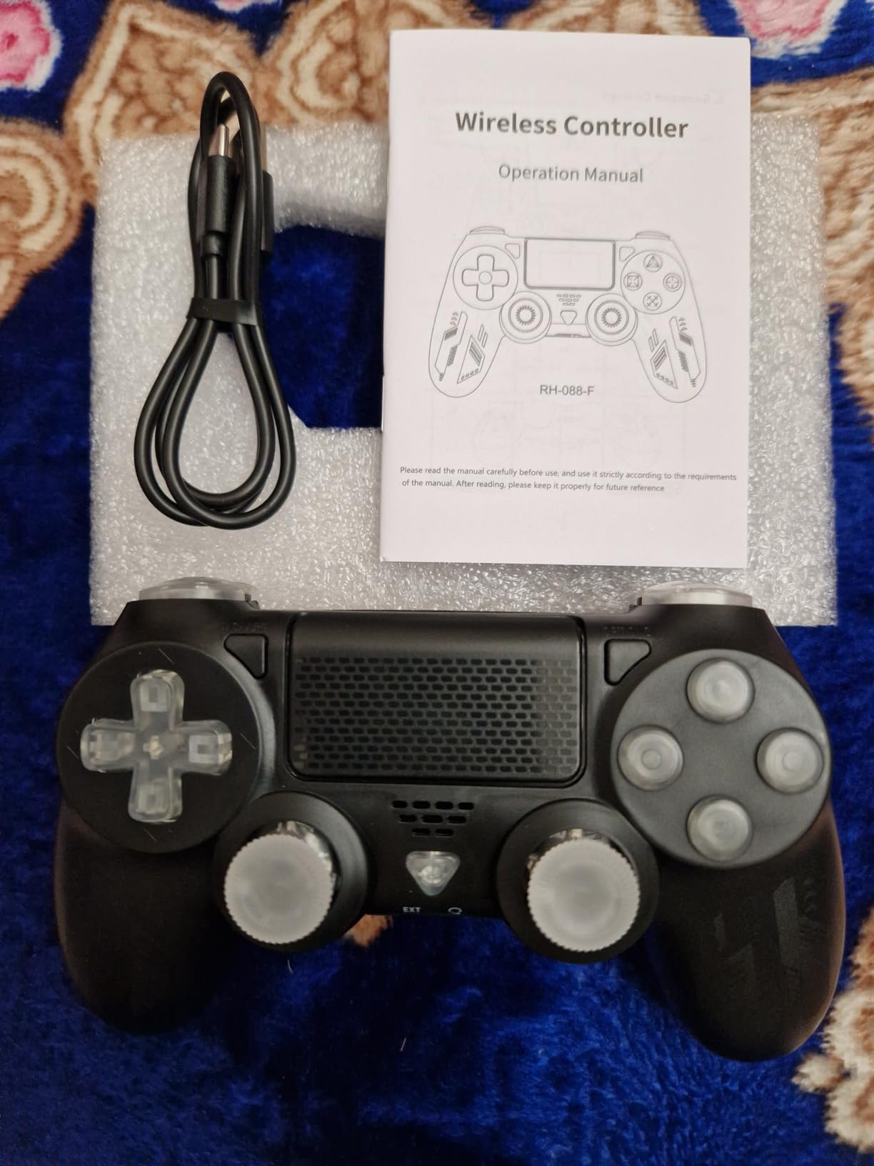 Gamrombo Wireless Controller for ps4 White Gamepad Compatible for Ps4 ...