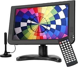 Amazon.com: GJY Portable TV,10.6 inch Mini TV for ATSC Digital Tuner ...