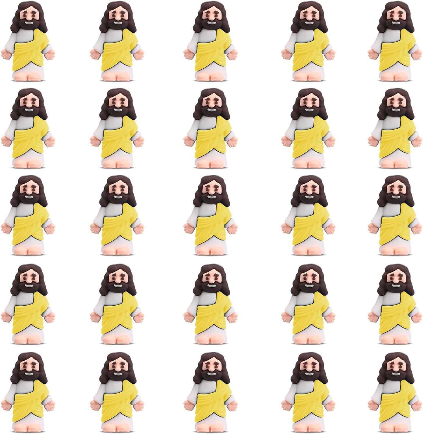 Amazon.com: 25 Pcs Mini Jesus Little Jesus Figurine Tiny Jesus Baptism ...