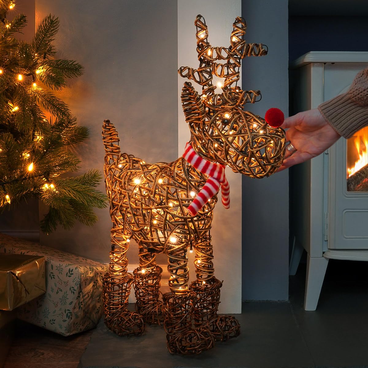 Rudolph With Battery Operated Lights Roman 46750 3 Rudolph Wibble