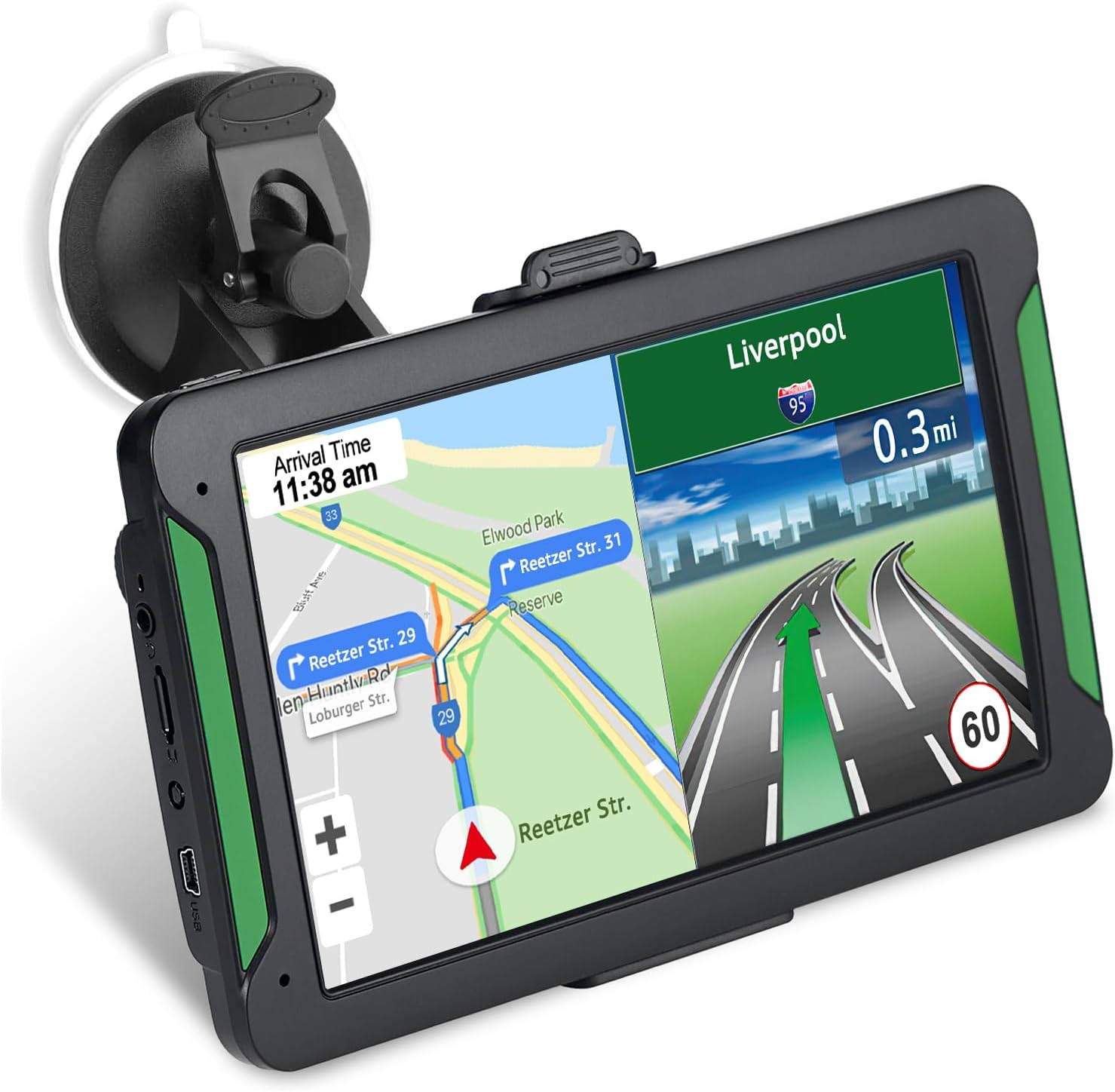 Sat Nav, 7 inch GPS Navigation for Car Truck HGV Lorry Motorhome with ...
